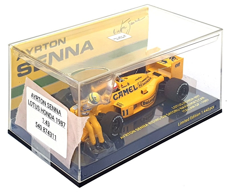 Minichamps 1/43 Scale 540 874311 F1 Lotus Honda Senna On Nakajima Italy ...