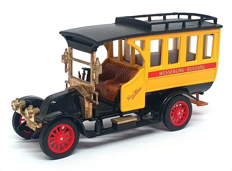 Matchbox Appx 11cm Long Diecast Y44 - 1910 Renault Bus - Black Yellow ...