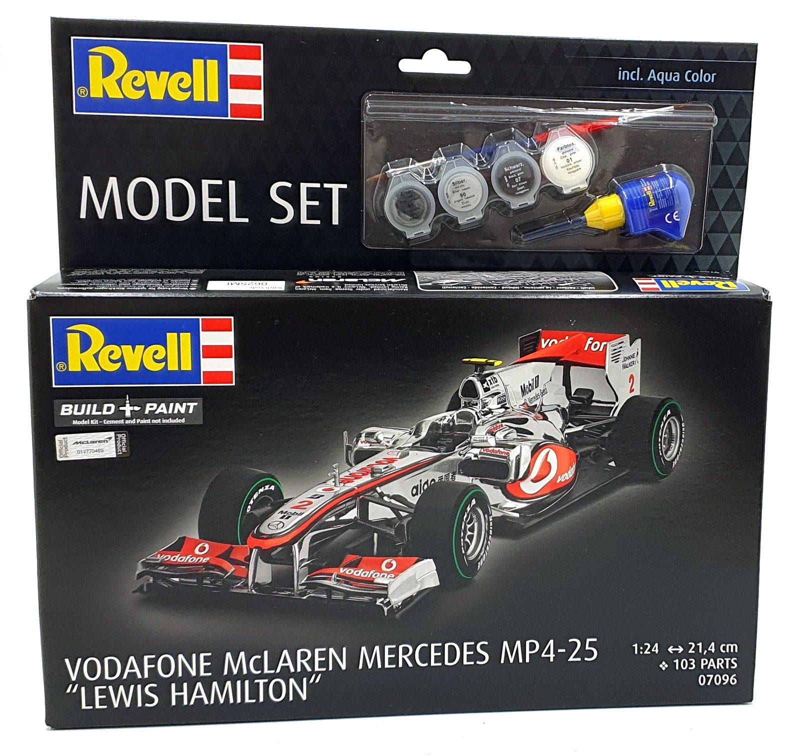 Revell 1/24 Scale Unbuilt Kit 07096 McLaren Mercedes MP4-25 Hamilton ...