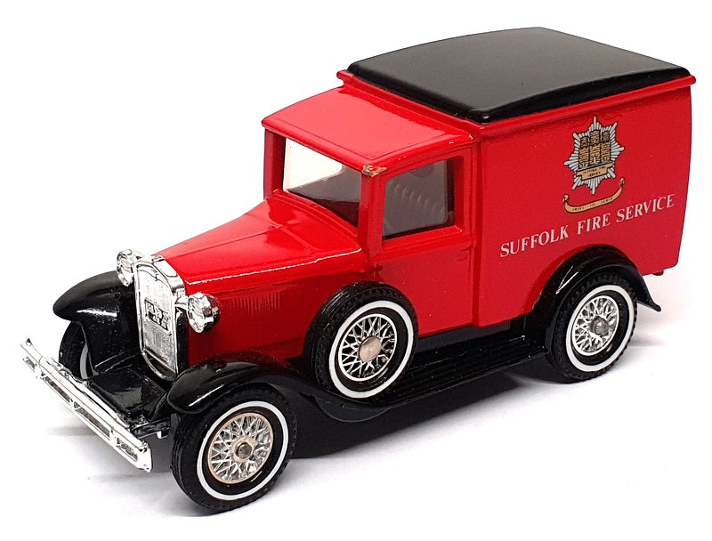 Matchbox Appx 10cm Long Y-22 1930 Ford Model A Van Suffolk Fire Service ...