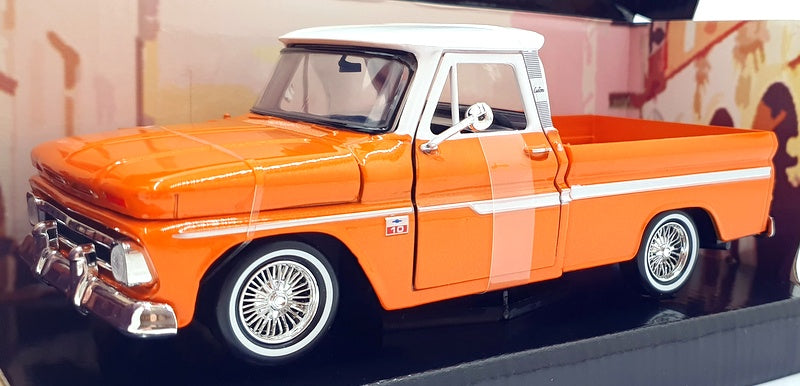 Motor Max 1/24 Scale 79034 - 1966 Chevvy C10 Fleetside Pickup - Orange ...