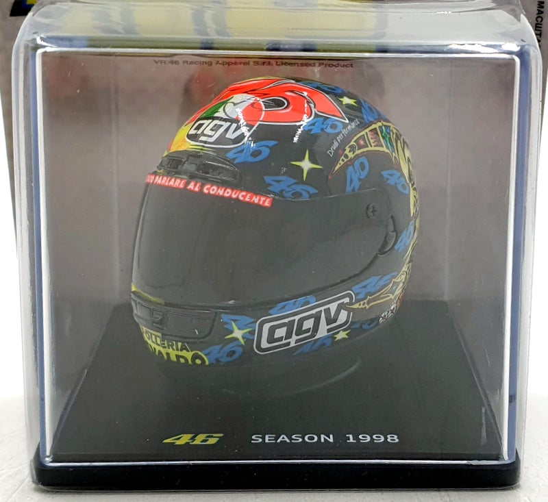 Altaya 1/5 Scale MT9ALA0022 Helmet MotoGP Valentino Rossi 1998 Season ...