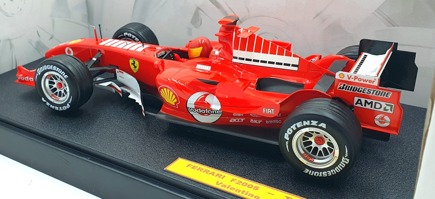 Hot Wheels 1/18 Scale Diecast 20054 - Ferrari F2005 Test Velentino ...
