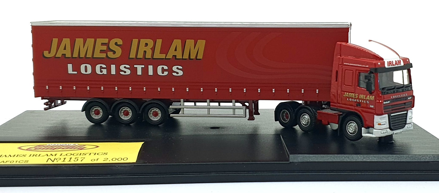 Oxford Diecast 1/76 Scale DAF01CS - DAF Curtainside James Irlam ...