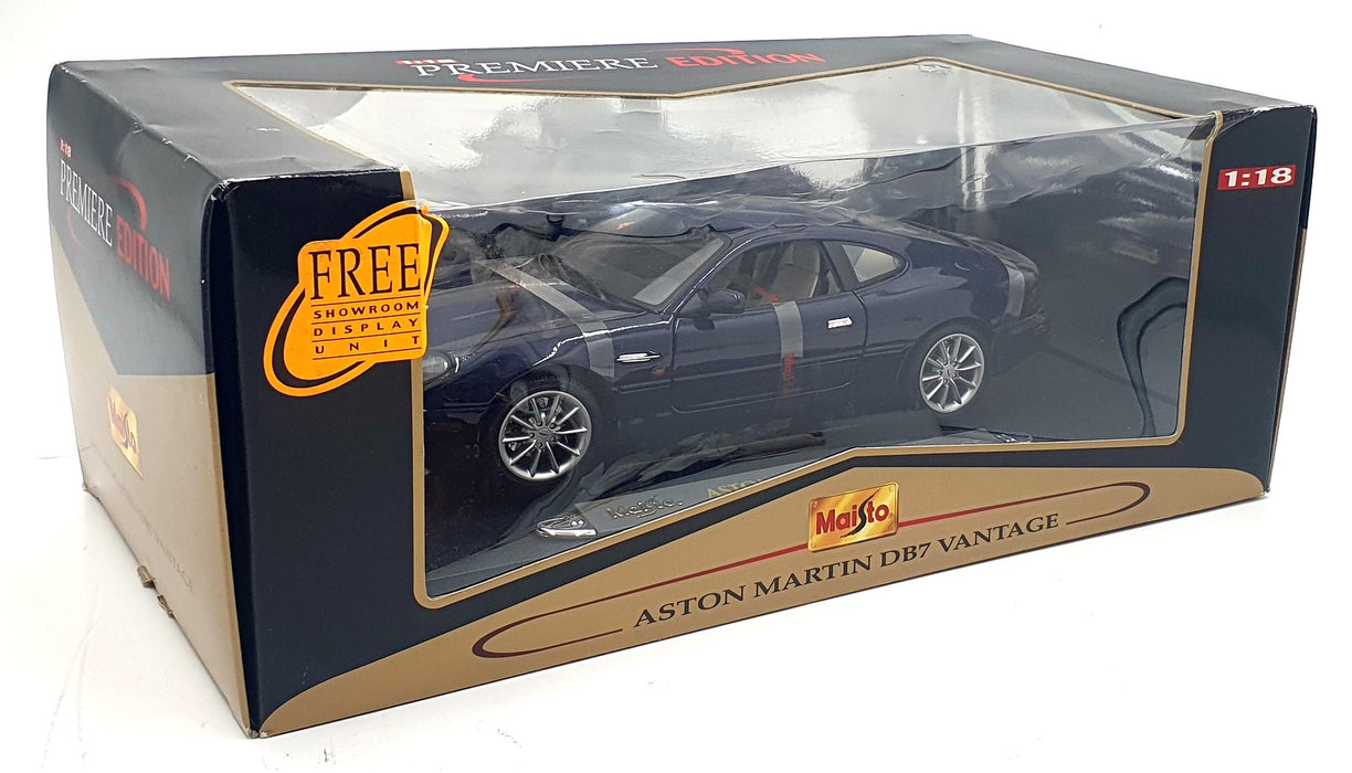 Maisto 1/18 Scale Diecast 36880 - Aston Martin DB7 Vantage - Dark Blue ...