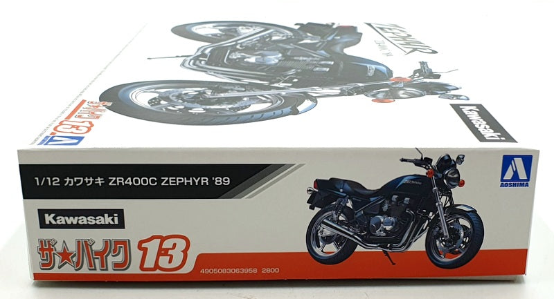 Aoshima 1/12 Scale Unbuilt Kit 63958 - 1989 Kawasaki ZR400C Zephyr Bike — R.M.Toys Ltd