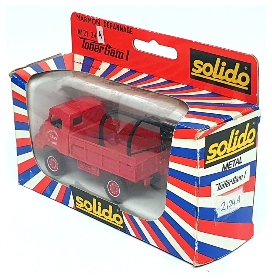Solido 1/50 Scale 2124 A - Simca UNIC Sumb 4x4 Fire Truck & Crane - Red ...