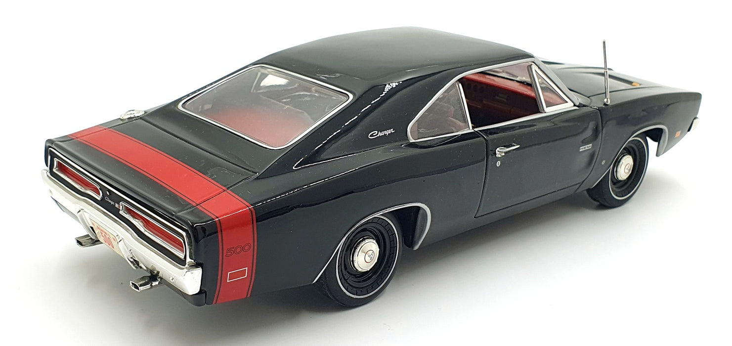 Ertl 1/18 Scale Diecast 14126E - 1969 Dodge Charger 500 - Black/Red — R ...