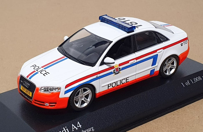 Minichamps 1/43 Scale 400 014490 - 2004 Audi A4 Saloon Police ...
