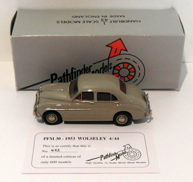 Pathfinder Models 1/43 Scale PFM30 - 1953 Wolseley 4/44 1 Of 600 Grey ...