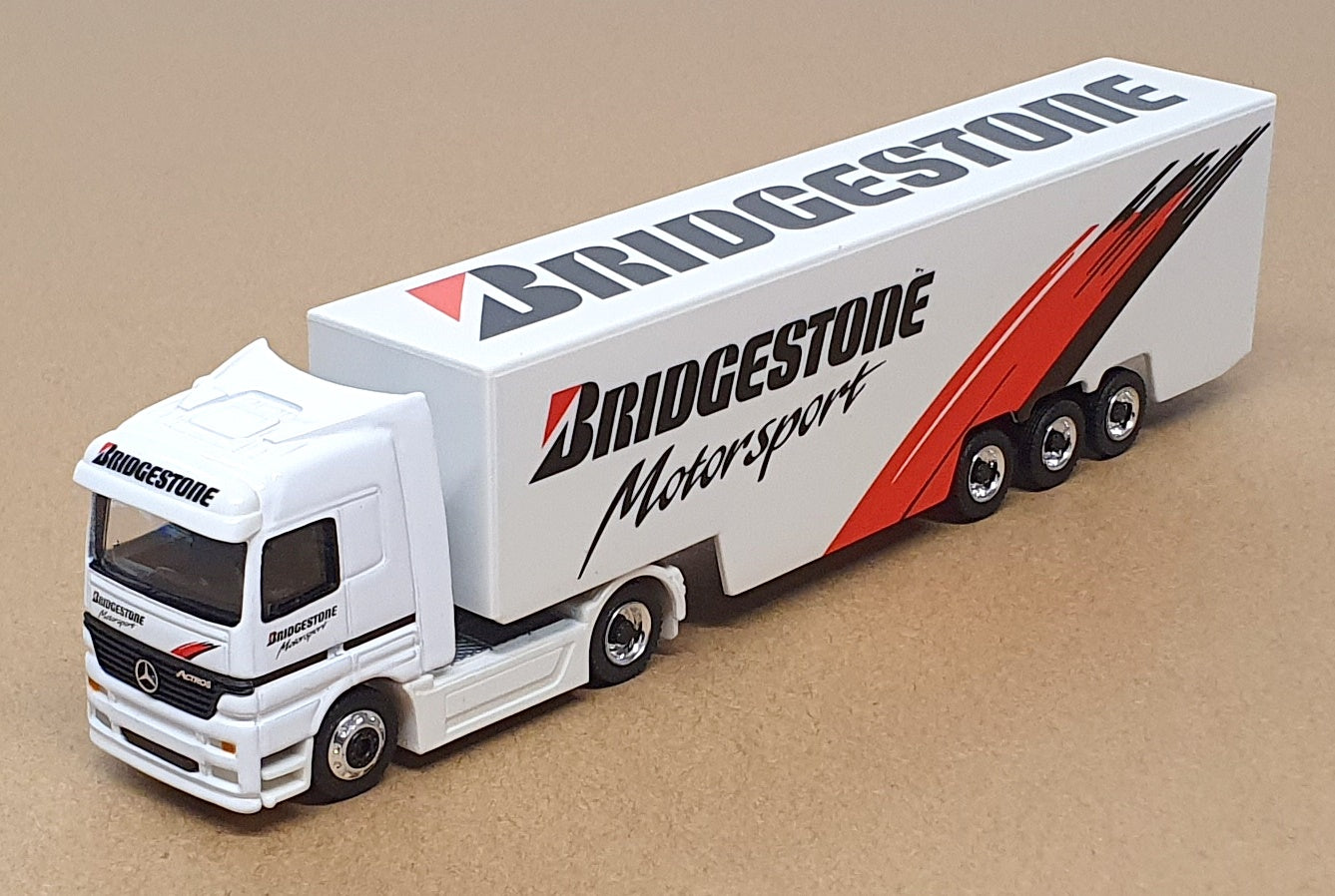 Schuco 1/87 Scale SC187 - Mercedes Benz Transporter Truck Bridgestone - White — R.M.Toys Ltd
