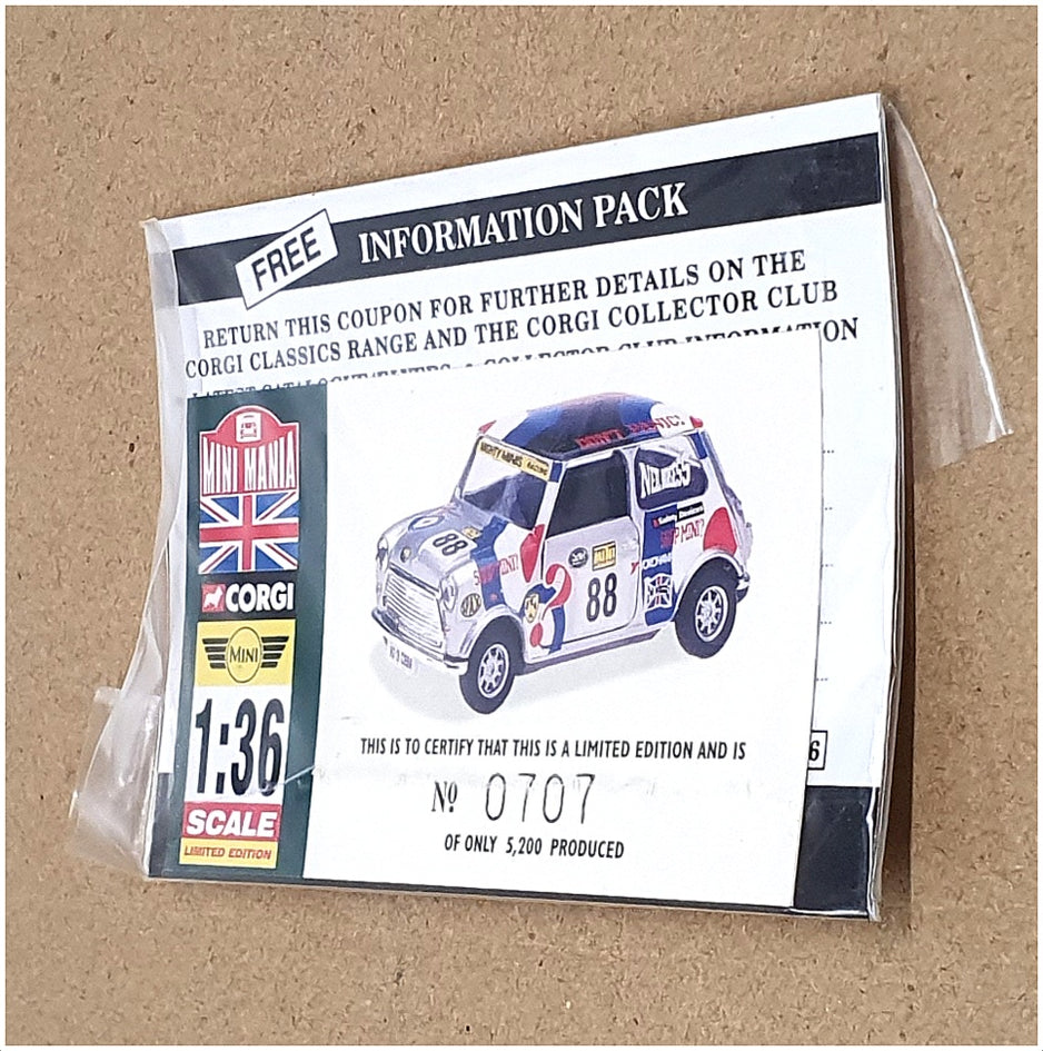 Corgi 1/36 Scale Diecast 04434 - Mighty Minis Racing #88 Neil Burgess ...