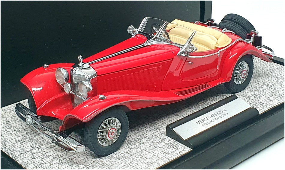 Franklin Mint 1/24 Scale DC5824 - 1935 Mercedes Benz 500K Special Roadster - Red — R.M.Toys Ltd