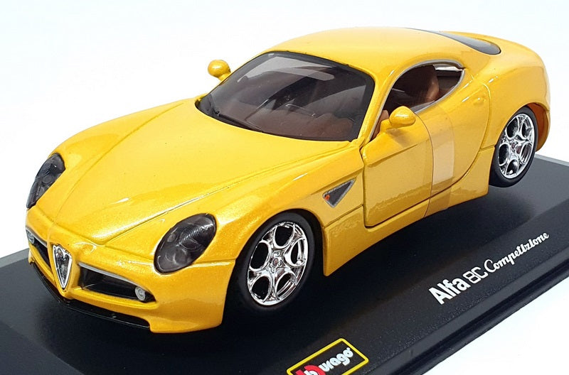 Burago 1/32 Scale 18-42000 - Alfa Romeo 8C Competition - Met Yellow — R ...
