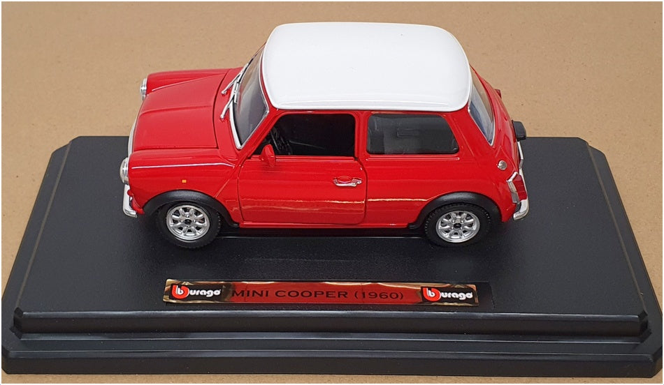 Burago 1/24 Scale Diecast 00500 - 1960 Mini Cooper - Red/White — R.M ...