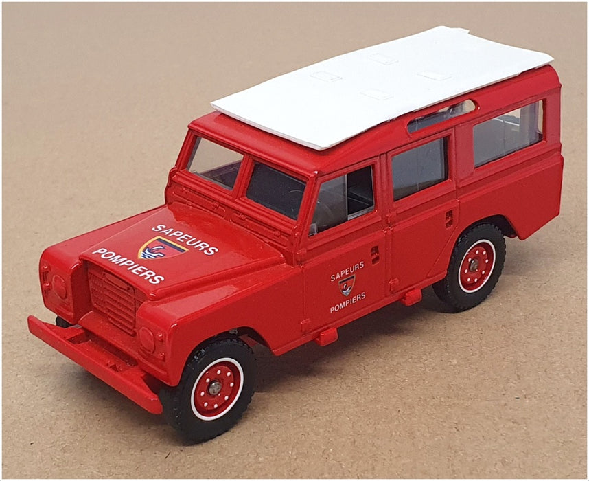 Solido Toner Gam I 1/43 Scale 2104 - Land Rover Sapeurs Pompiers - Red ...