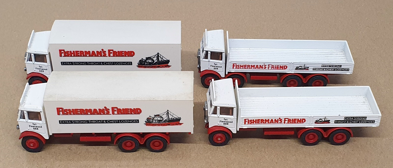 EFE 1/76 Scale FF04 - 2 AEC Mammoth Box Trucks + 2 Lorry's - Fisherman ...