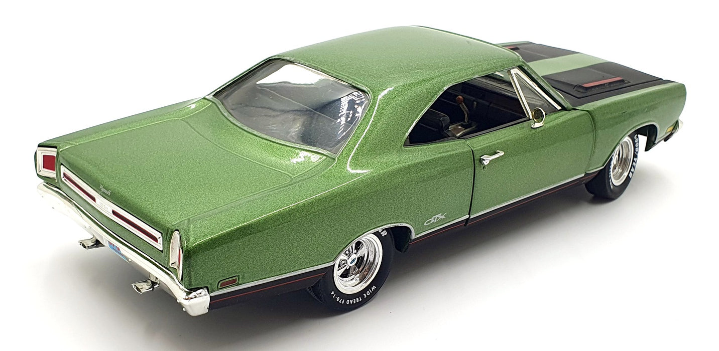 Ertl 1/18 Scale Diecast 14126F - 1969 Plymouth GTX 440 - Green/Black ...