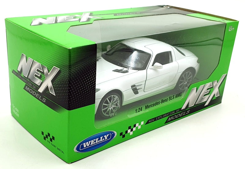 Welly NEX 1/24 Scale Diecast 24025W - Mercedes-Benz SLS AMG - White — R.M.Toys Ltd
