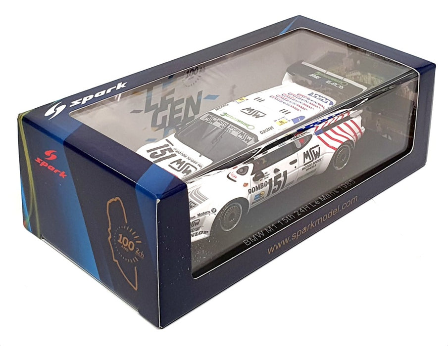 Spark 1/43 Scale Resin S6410 - BMW M1 #151 15th 24h Le Mans 1985 — R.M.Toys Ltd