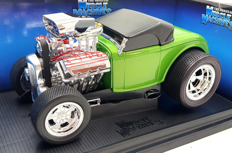 Muscle Machine 1/18 Scale Diecast 61198 - 1932 Ford Roadster - Green ...