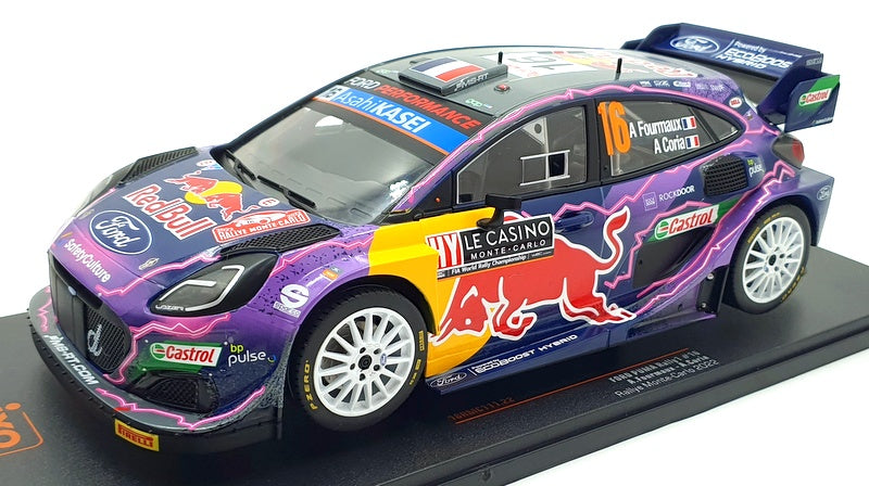 IXO Models 1/18 Scale 18RMC111 Ford Puma Rally #16 RMC 2022 Fourmaux ...