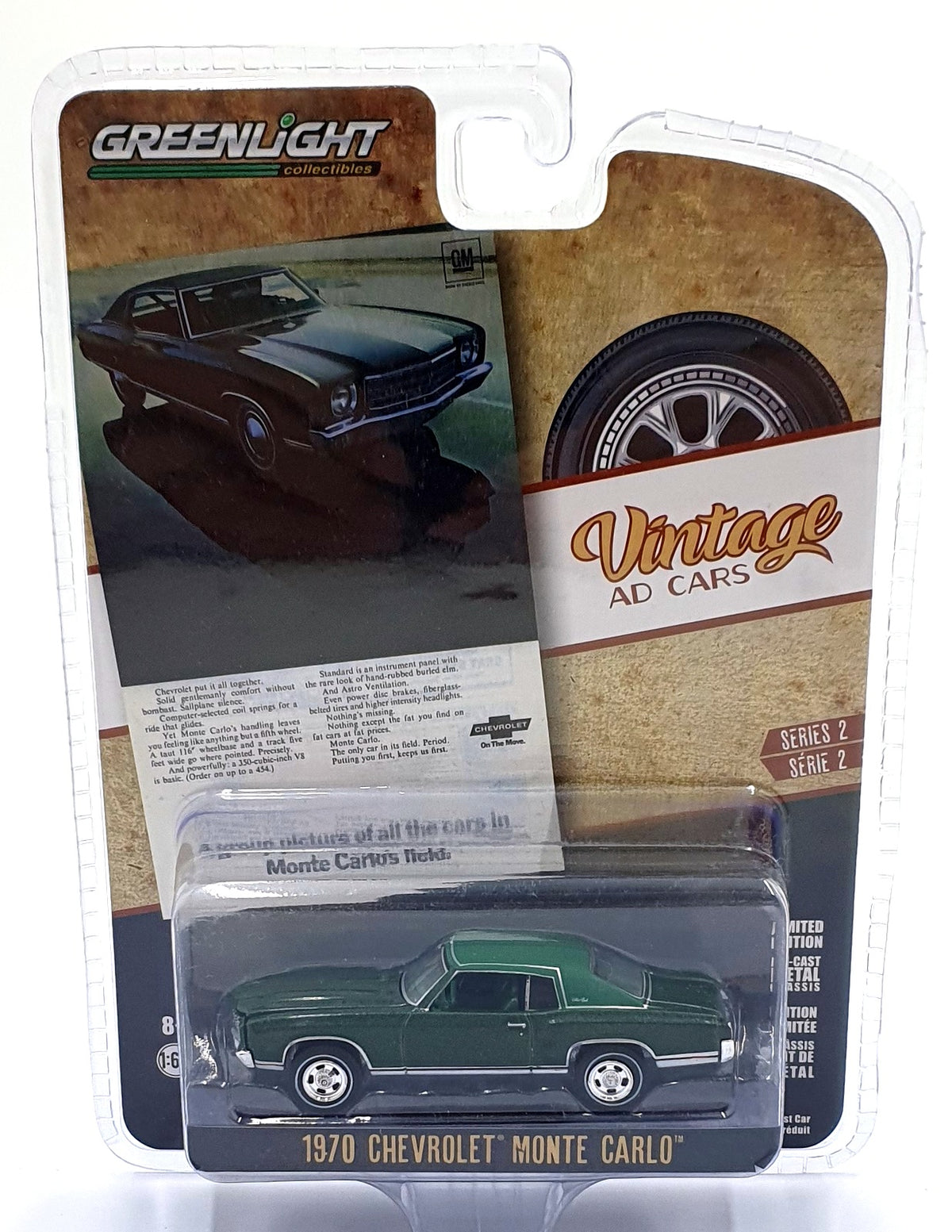Greenlight 1/64 Scale 39030-D - 1970 Chevrolet Monte Carlo - Green — R ...