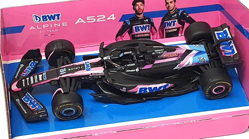 Burago 1/43 Scale 18-38175O - F1 BWT Alpine A524 #81 Ocon — R.M.Toys Ltd