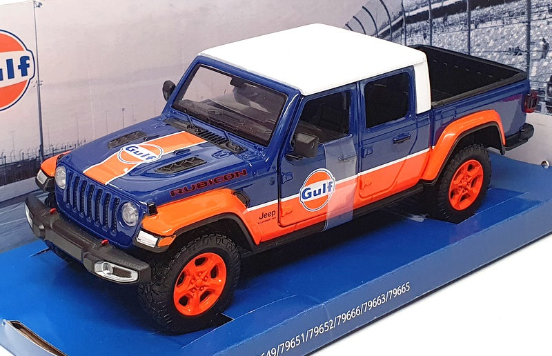 Motor Max 1/27 Scale 79663 - 2021 Jeep Gladiator Rubicon Gulf Blue ...