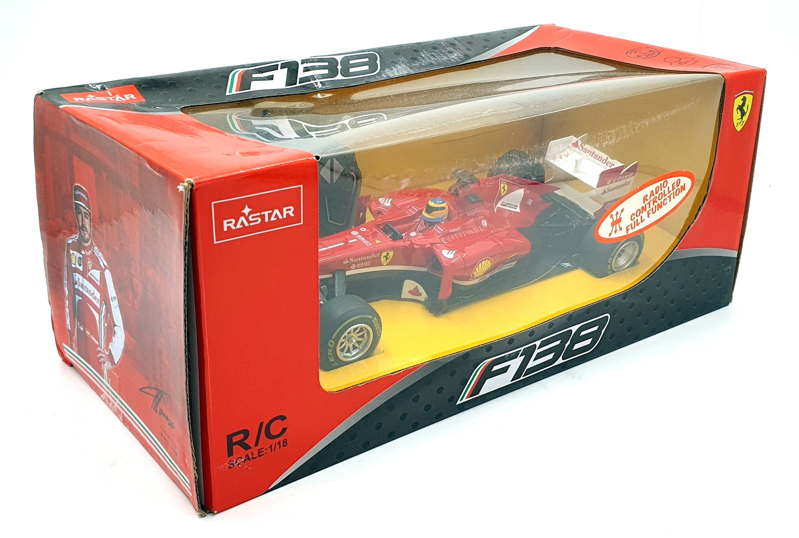 Rastar 1/18 Scale 2.4 GHz R/C F1 Car 53800 - Ferrari F138 - Alonso — R ...