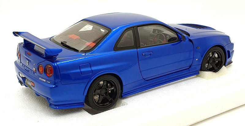Autoart 1/18 Scale 77462 - Nissan Skyline Nismo R34 GT-R Z-Tune - Bayside Blue — R.M.Toys Ltd