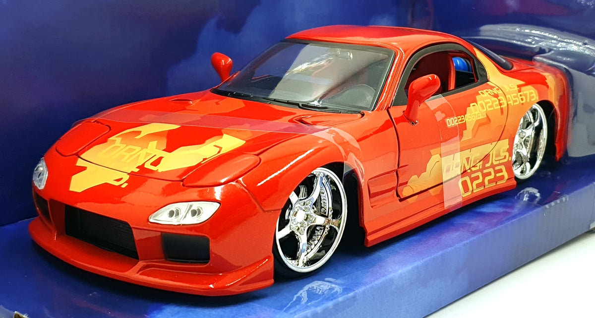 Jada 1/24 Scale 30747 - Fast & Furious Orange JLS Mazda RX-7 — R.M.Toys Ltd