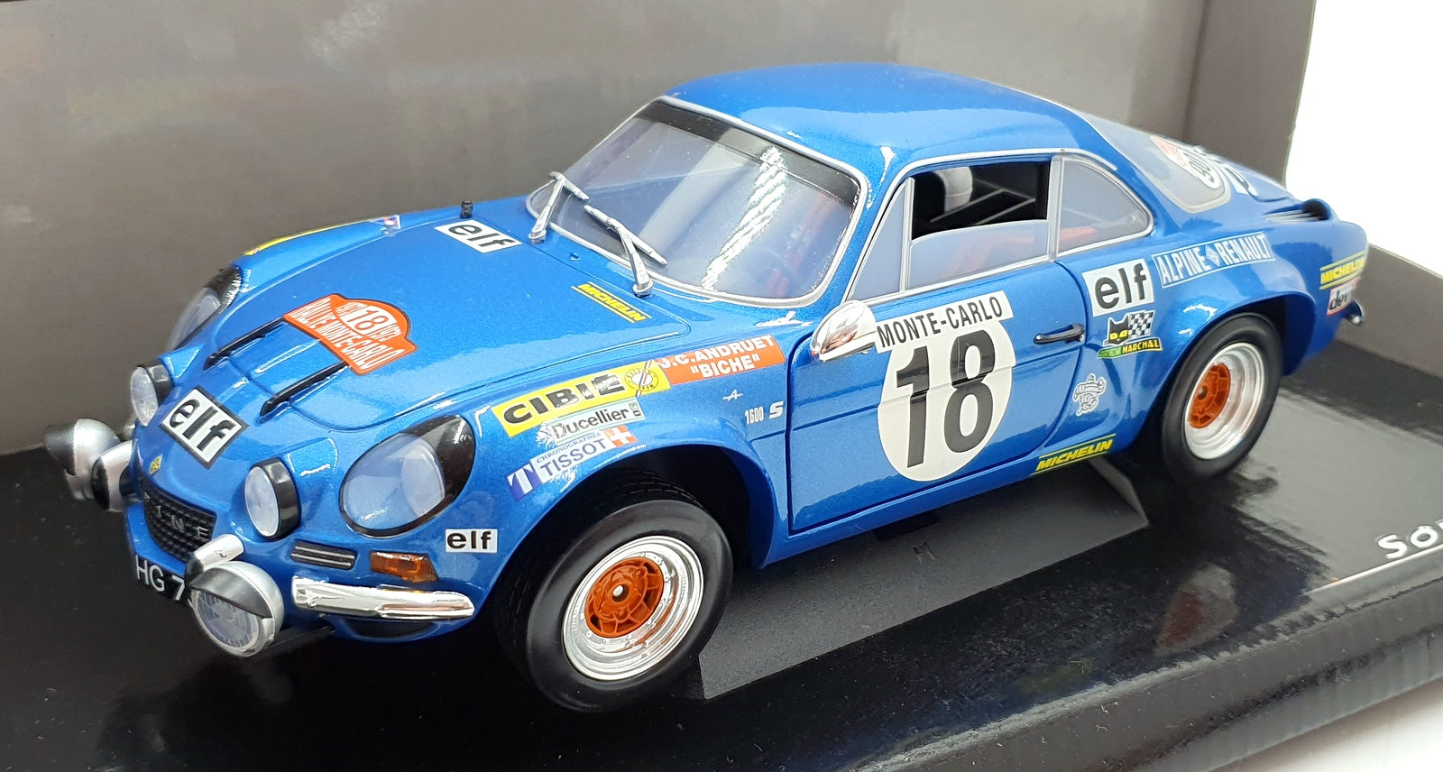 Solido 1/18 Scale Diecast 9065 - Alpine A110 1800 Rallye #18 RMC 1973 ...