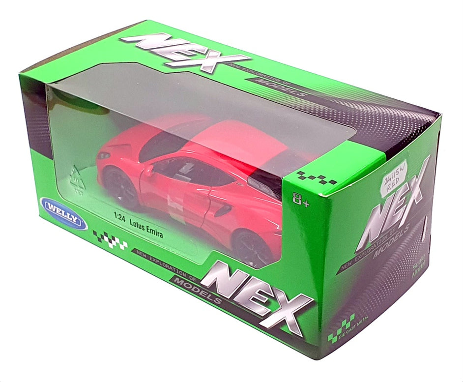 Welly NEX 1/24 Scale Diecast 24115W - Lotus Emira - Red — R.M.Toys Ltd
