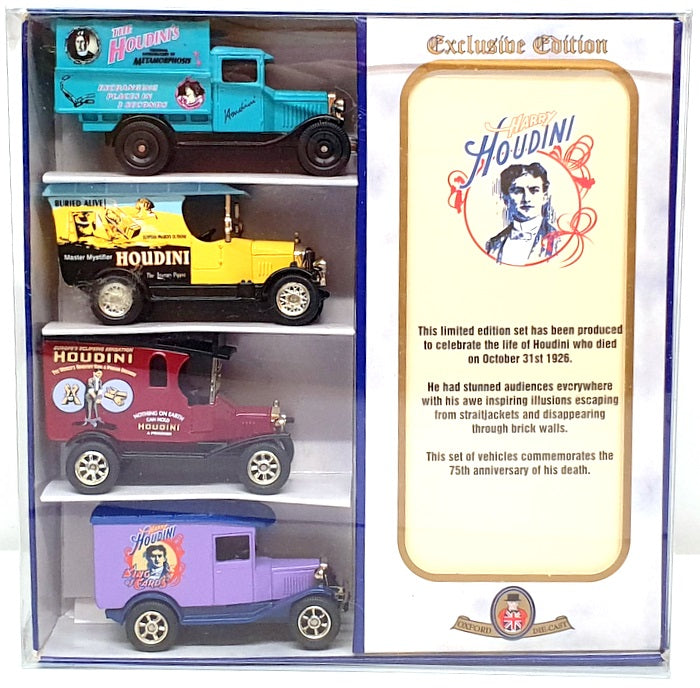 Oxford Diecast Set No. 11 - 4x Ford Model A Van Houdini 75th ...