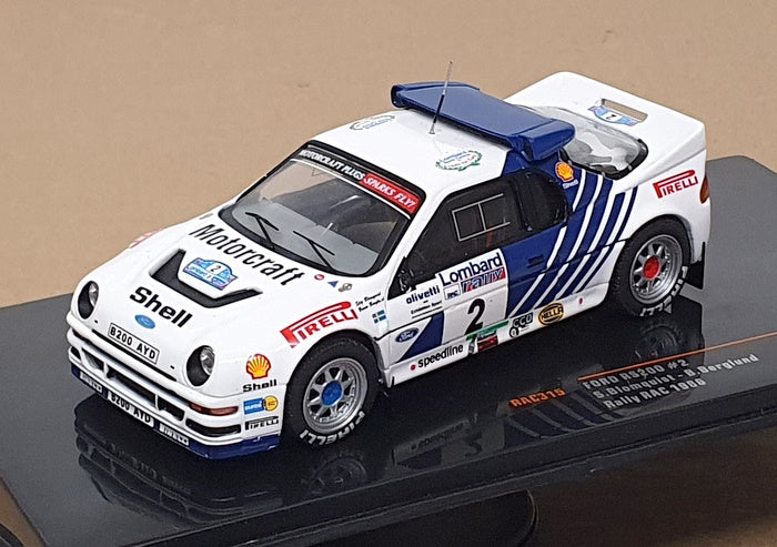 Ixo 1/43 Scale RAC315 - Ford RS200 #2 RAC Rally 1986 Blomquist/Berglund ...