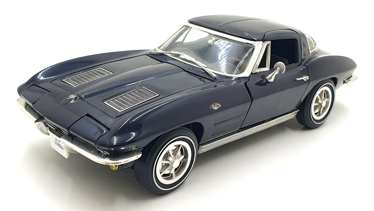 Ertl 1/18 Scale Diecast 14126X - 1963 Chevrolet Corvette - Blue — R.M ...