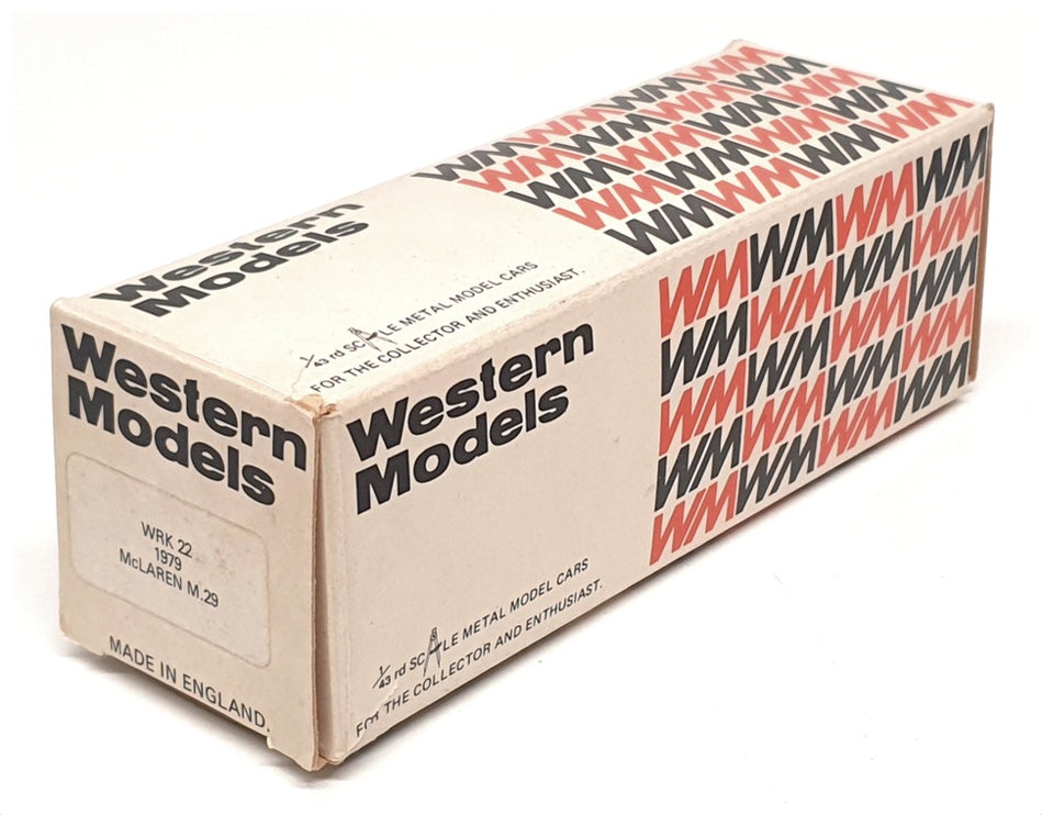 Western Models 1/43 Scale WRK22 - 1979 McLaren M.29 F1 Car — R.M.Toys Ltd
