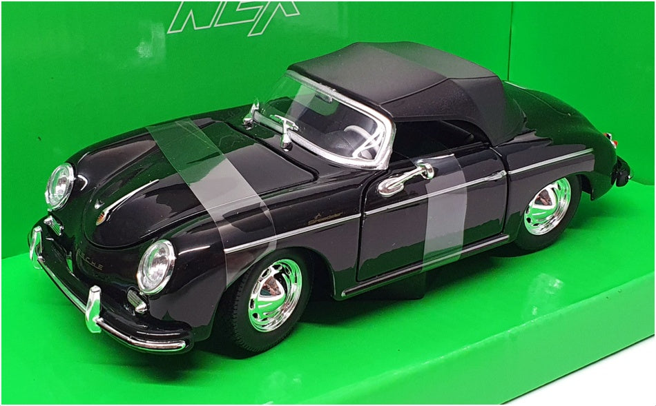 Welly NEX 1/24 Scale Diecast 24106H-W - Porsche 356A Speedster - Black ...