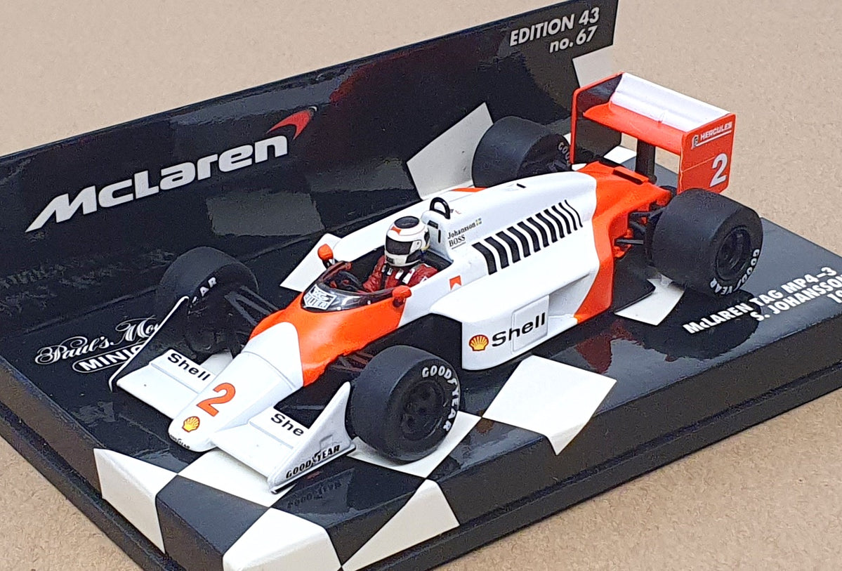 Minichamps 1/43 Scale 530 874302 - F1 McLaren TAG MP4-3 1987 Johansson ...