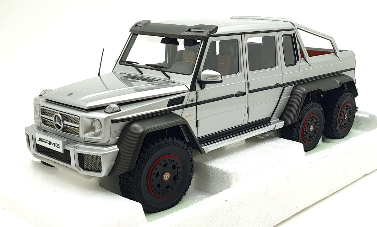 Autoart 1/18 Scale 76301 - Mercedes G63 AMG 6x6 Truck - Silver — R.M ...