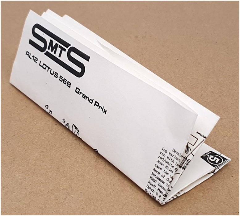 SMTS 1/43 Scale Unbuilt Kit RL12 - F1 Lotus 56B Race Car — R.M.Toys Ltd