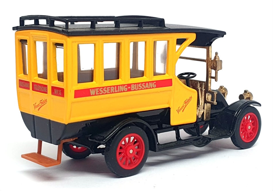 Matchbox Appx 11cm Long Diecast Y44 - 1910 Renault Bus - Black Yellow ...