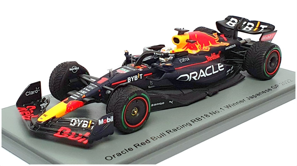 Spark 1/43 Scale S8551 - F1 Oracle Red Bull RB18 Winner Japanese GP 2022 — R.M.Toys Ltd
