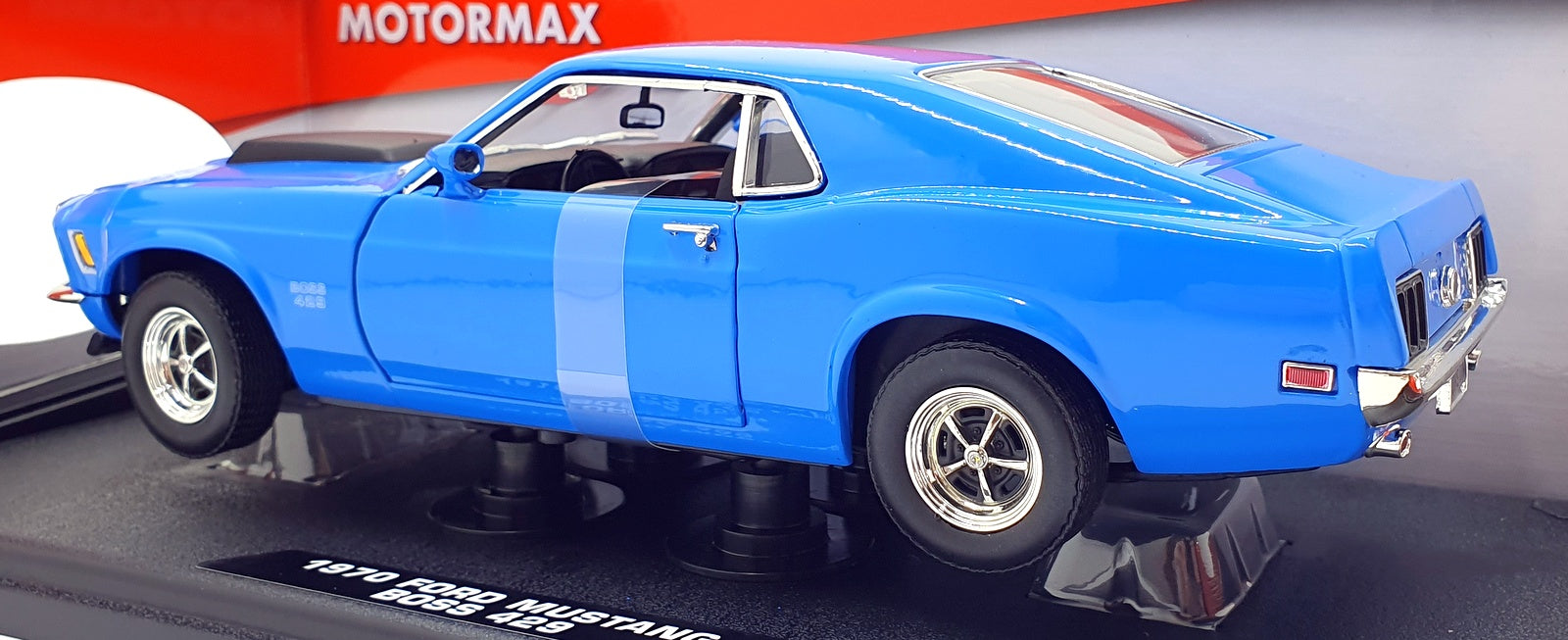 Motor Max 1/18 Scale 73154 - 1970 Ford Mustang Boss 429 Car - Blue — R ...