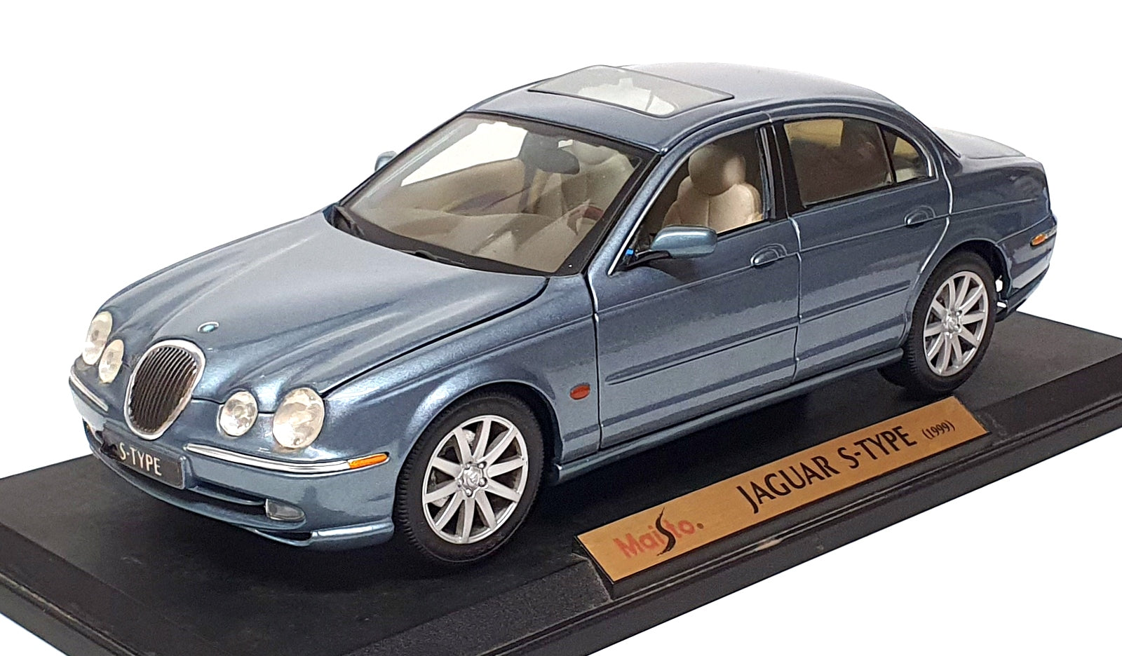 Maisto 1/18 Scale Diecast 251025F - Jaguar S-Type - Met. Lt. Blue — R.M ...