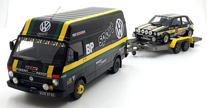 Otto 1/18 OT353 Rally Set - VW Golf MK 1 + VW LT35 And Trailer France ...