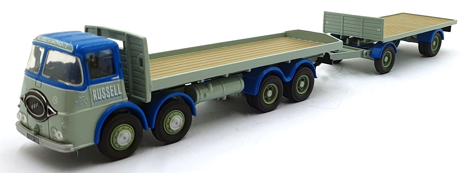 Corgi 1/50 Scale 11301 ERF KV8 Wheel Platform Lorry/Trailer Russell Of ...