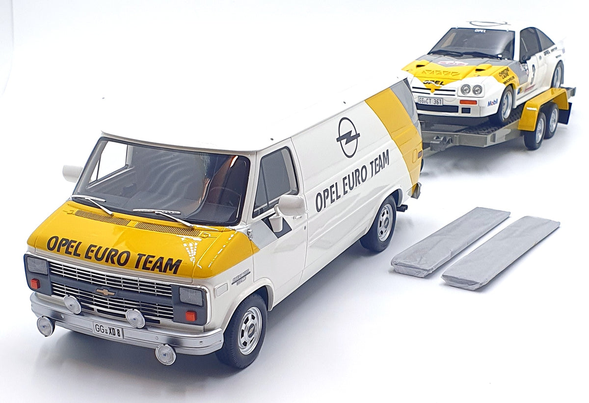 Otto 1/18 Scale OT491 Rally Pack Opel Euro Team Support and Trailer — R ...