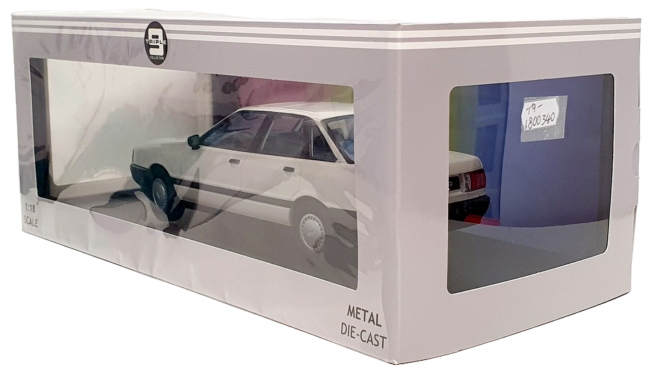 Triple9 1/18 Scale Diecast T9-1800340 - 1980 Audi 80 B3 - Alpine White — R.M.Toys Ltd